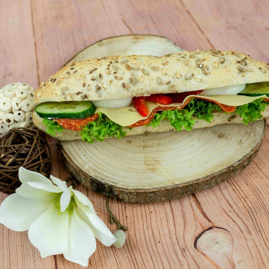 Grahamová bageta plněná | Barunka